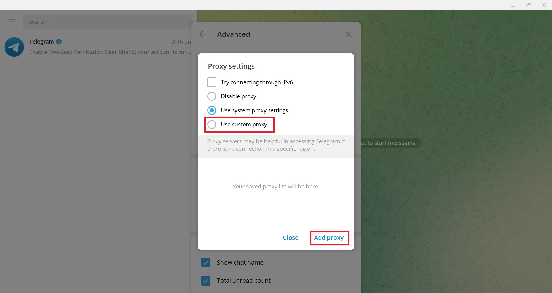 How to Set Up a Proxy on Telegram? (For Desktop、Android、iOS and Web) - Stupid Proxy